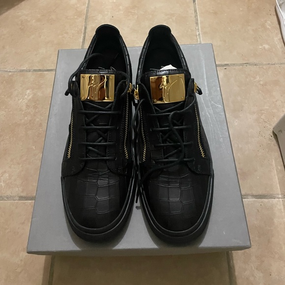 Giuseppe Zanotti | Shoes | Giuseppe Zanotti Frank Crocodile Black And ...